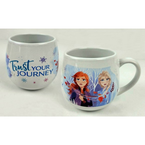 Disney | Dining | Frozen Elsa And Anna Coffee Mug Trust Your Journey ...